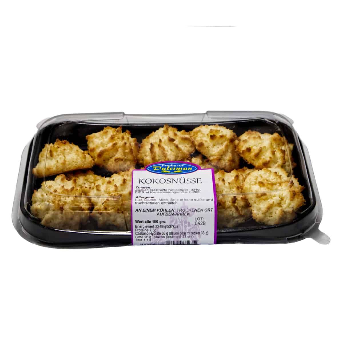 Macarrón de coco (Coquitos) (14 piezas) - Dulciman - Kokosmakronen (14 ...